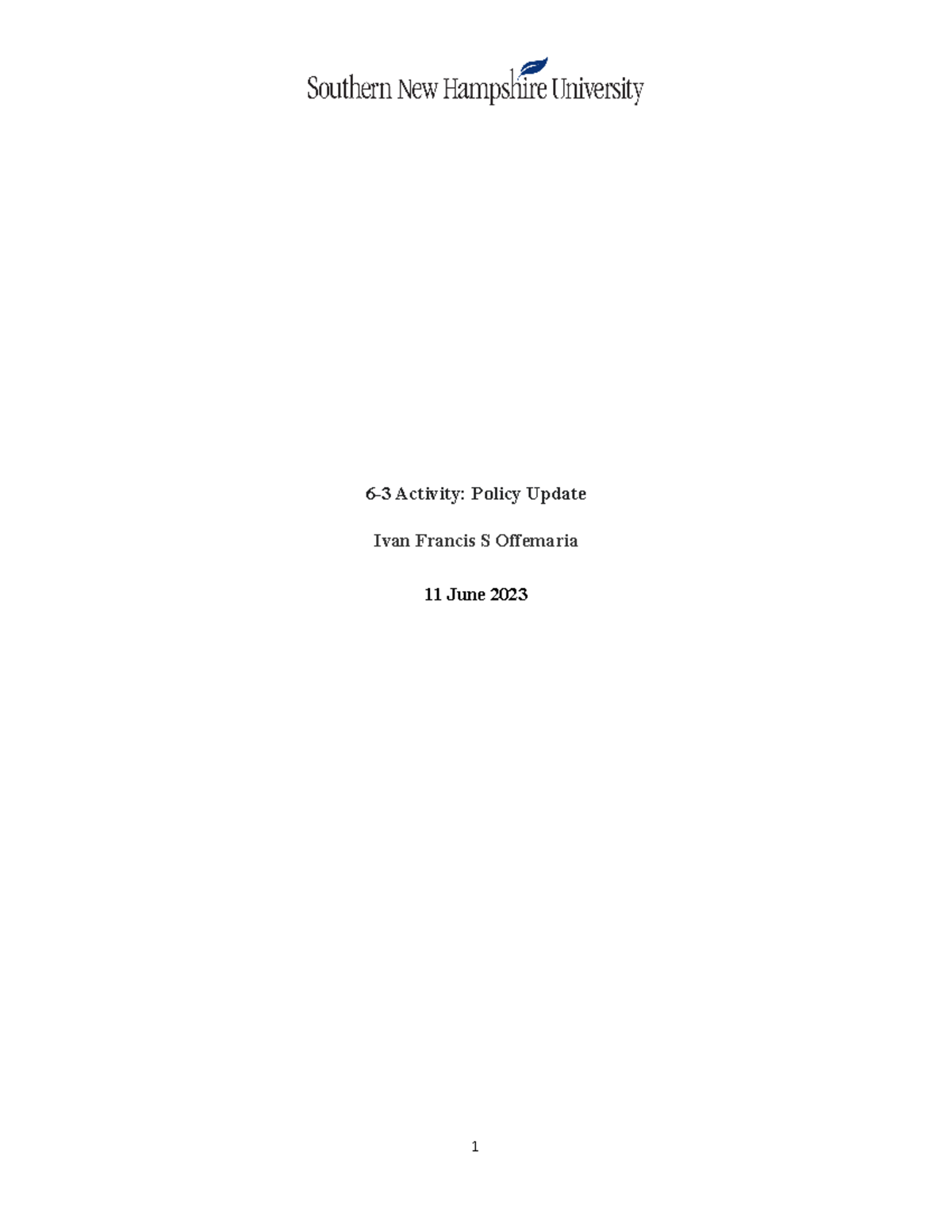 CYB 250 6-3 Activity: BYOD Policy Update Overview - Studocu