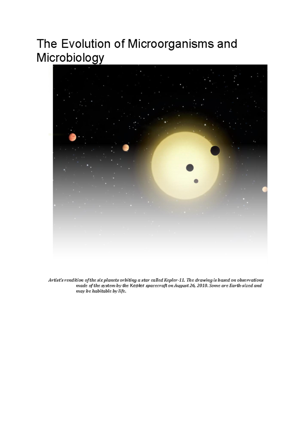Chapter 1: The Evolution and Diversity of Microorganisms in Prescott's ...