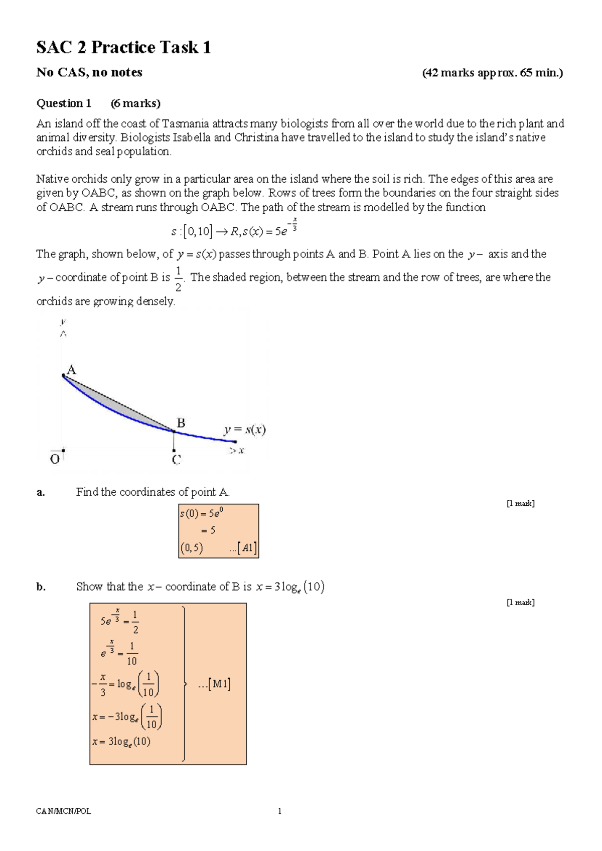 3MM 25 SAC 2 Practice Task 1 Solutions and Analysis - Studocu