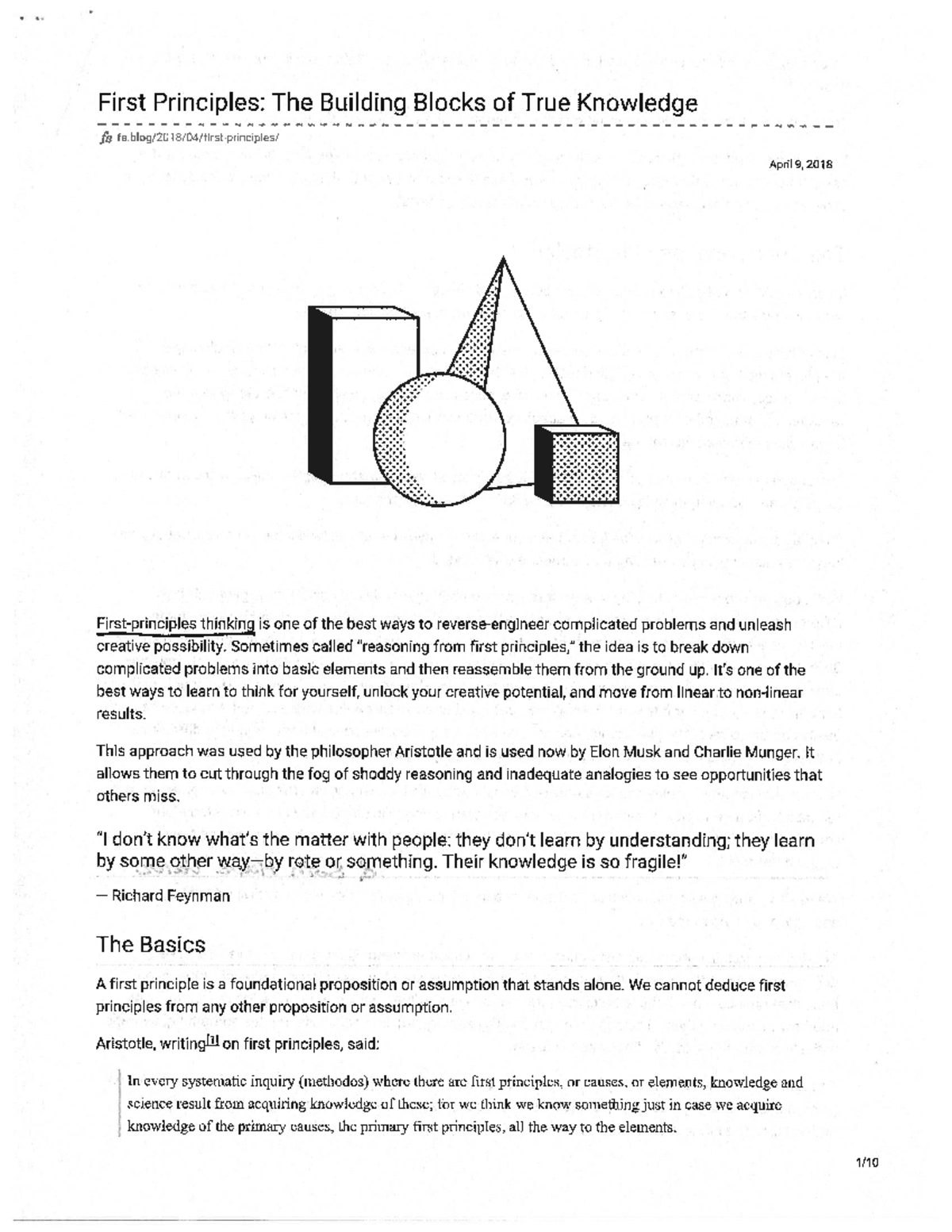 First-Principles-Thinking - First Principles: The Building Blocks of ...
