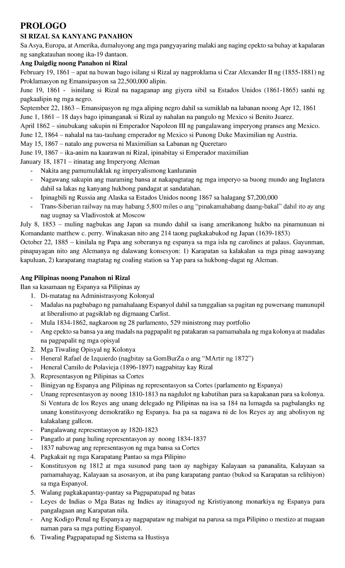 Rizal - Midterm Reviewer (LIFE AND WORKS OF RIZAL) - Studocu