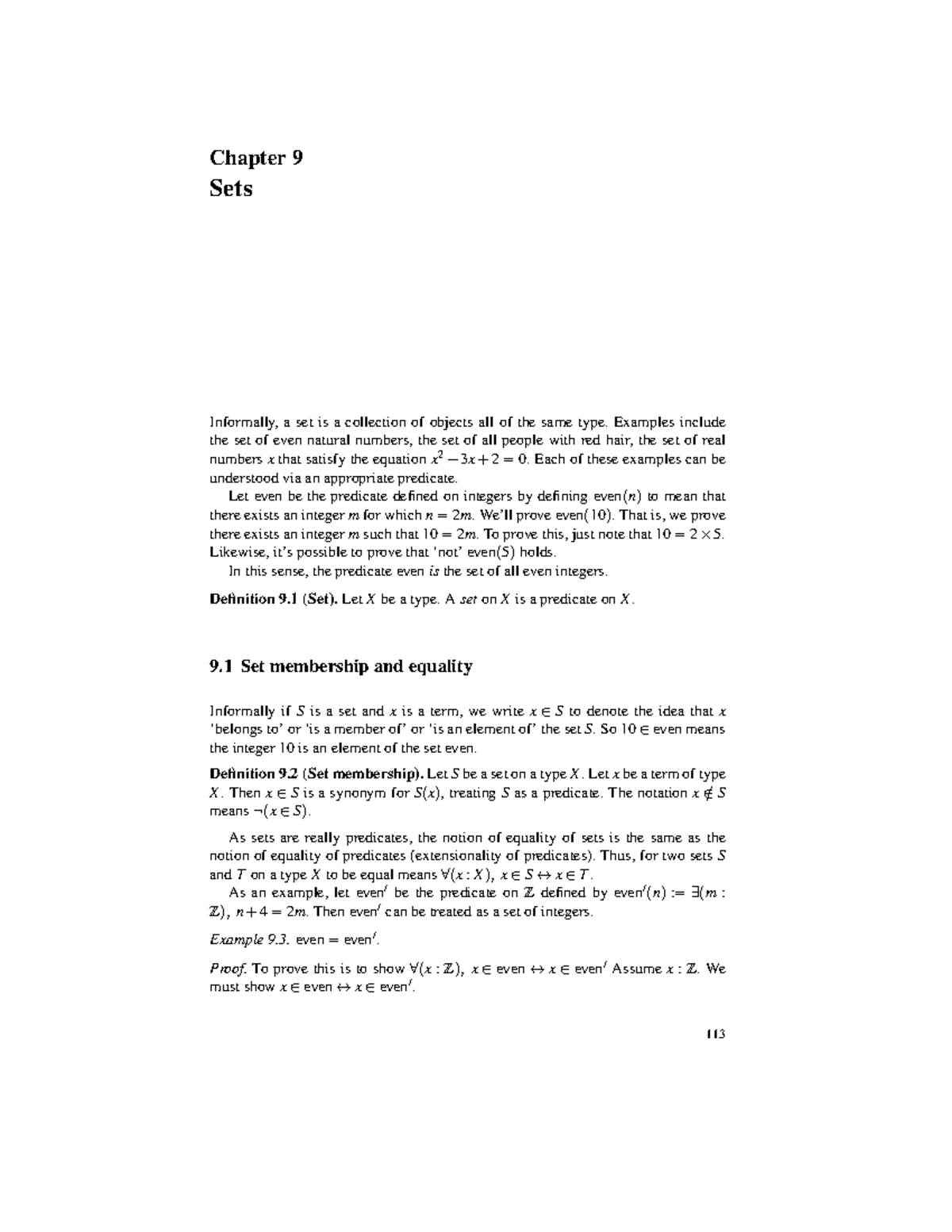 Chapter 9: Sets - Detailed Lecture Notes by Gihan - Studocu