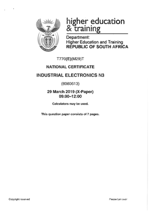 N4 Electrotechnics - REPORT 191 PROGRAMMES SUBJECT SYLLABUS ...