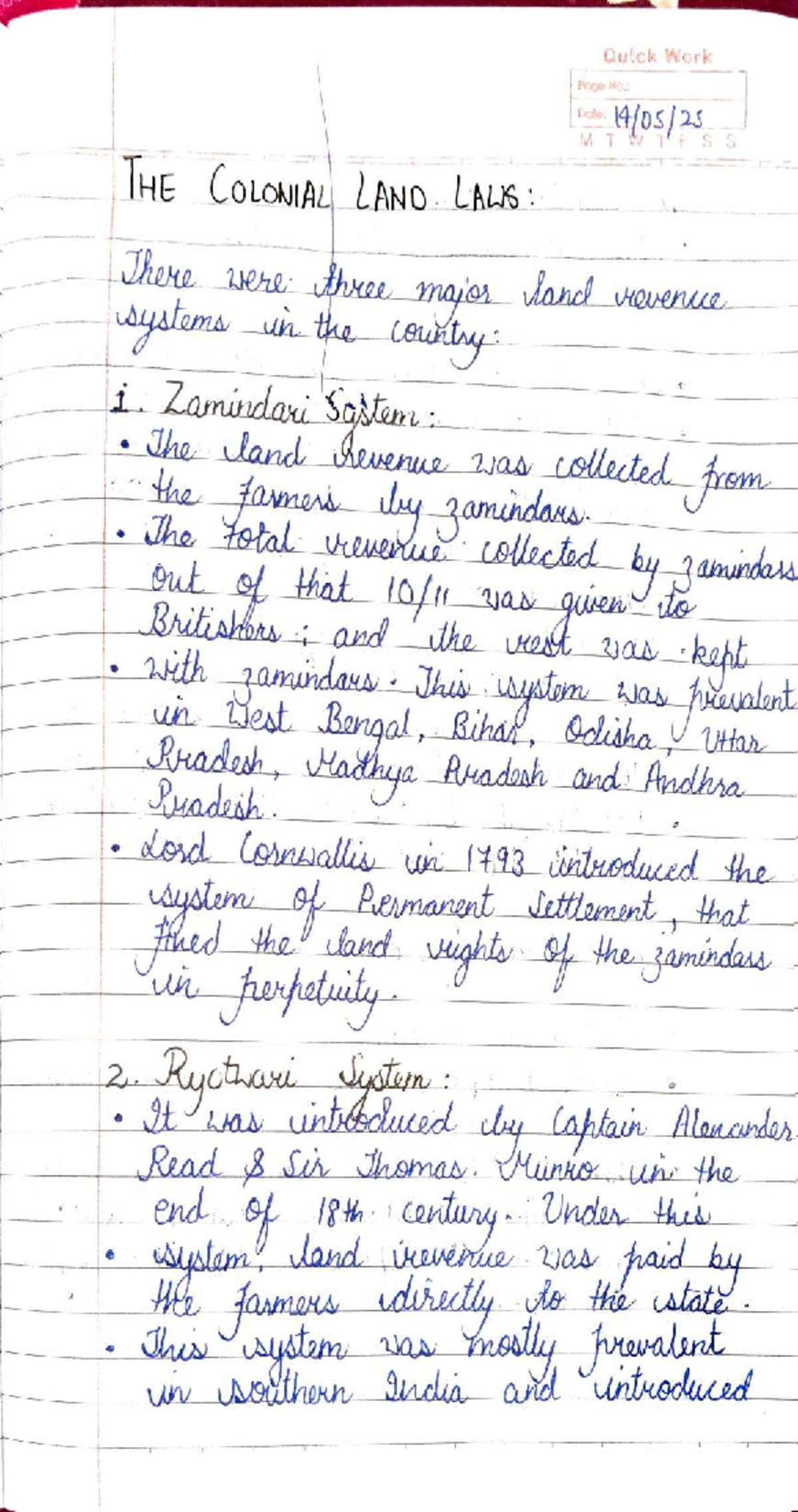 History Unit 3: The Colonial Land Laws and Their Impact - Studocu