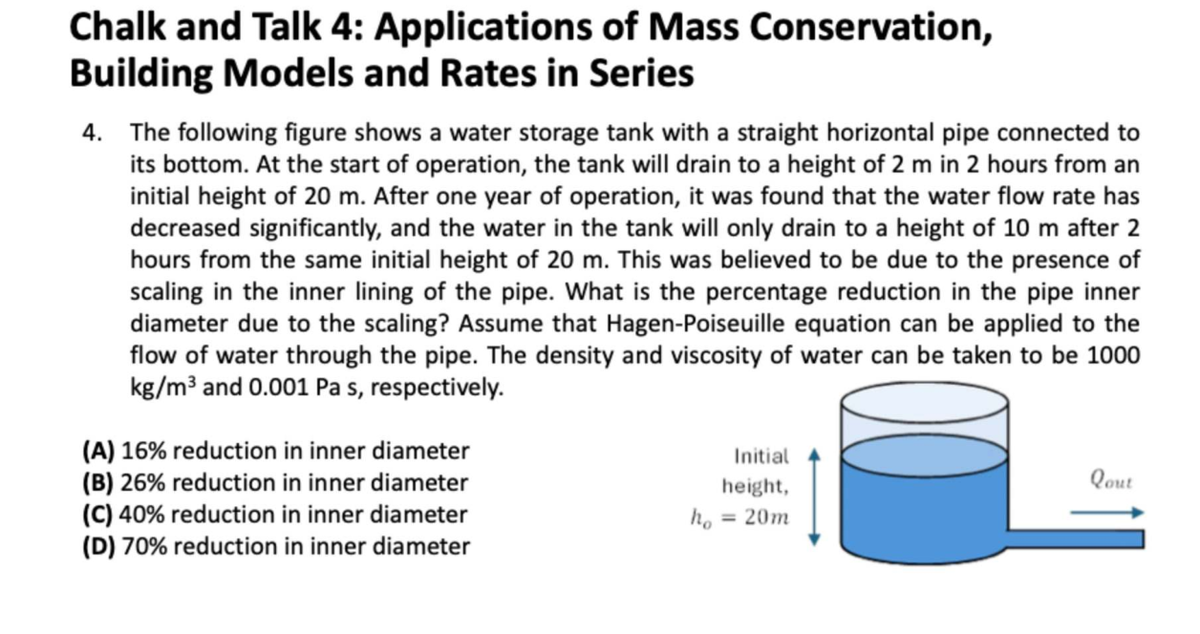Chalk and Talk 4: Mass Conservation & Flow Rate Analysis - Studocu