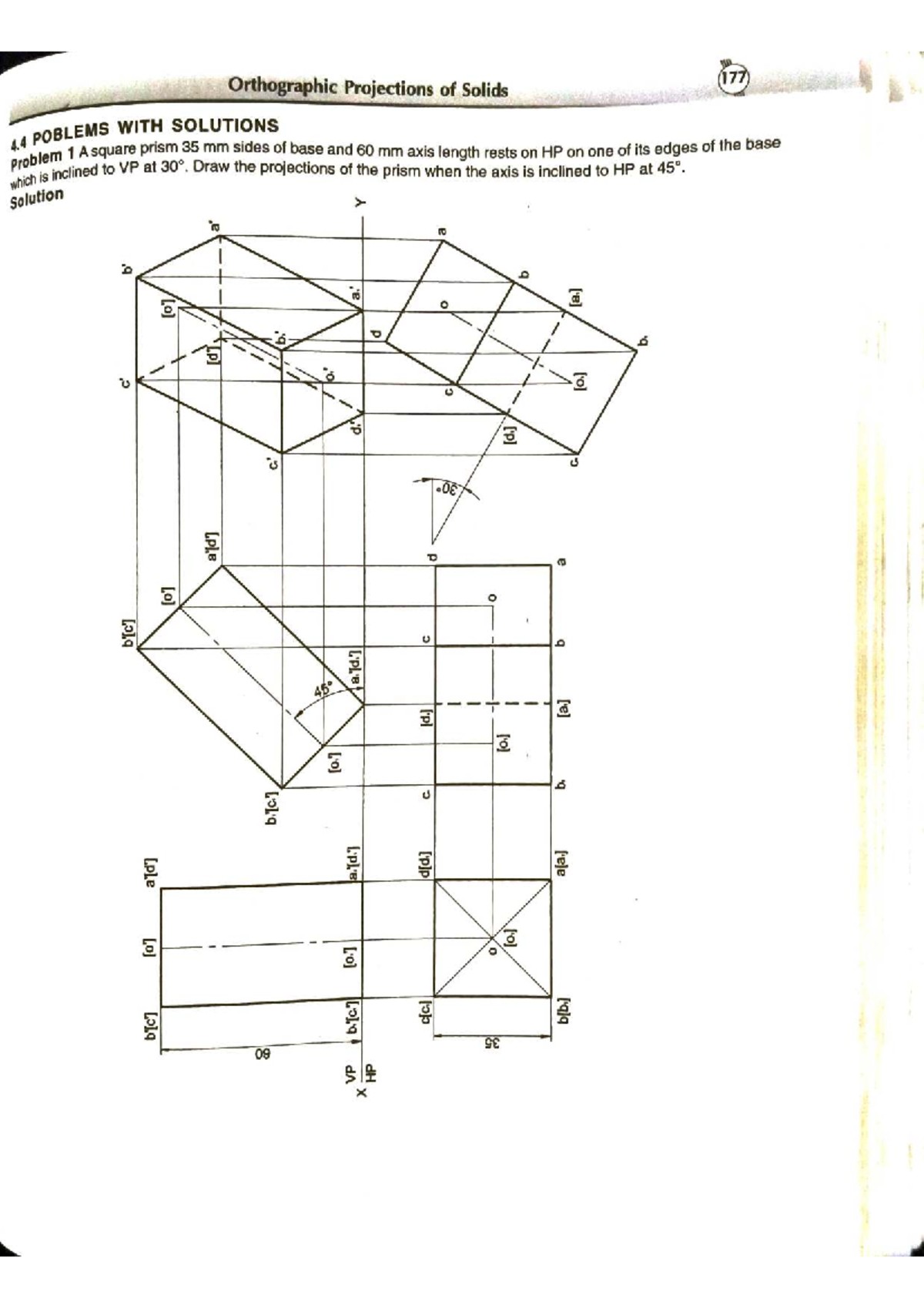 Orthographic Projections of Solids - Problems and Solutions (177-203 ...