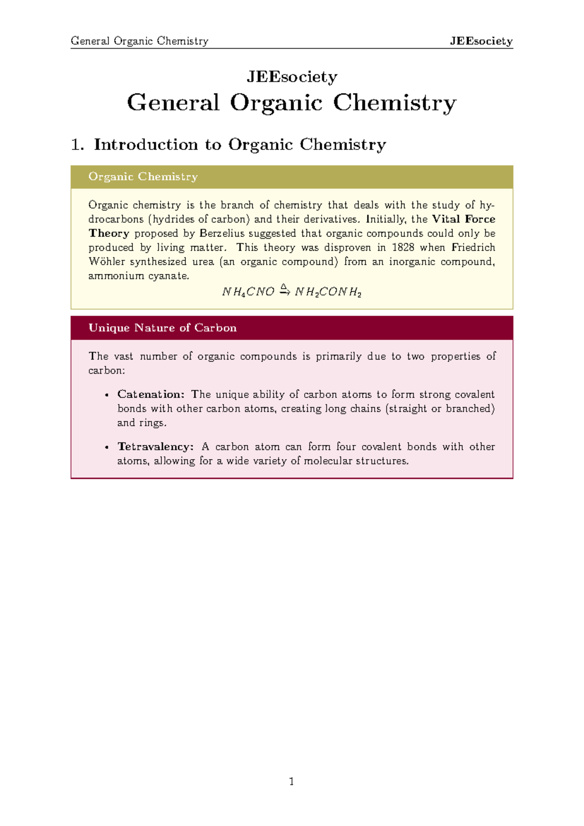 General Organic Chemistry (GOC) Short Notes for JEEsociety - Studocu