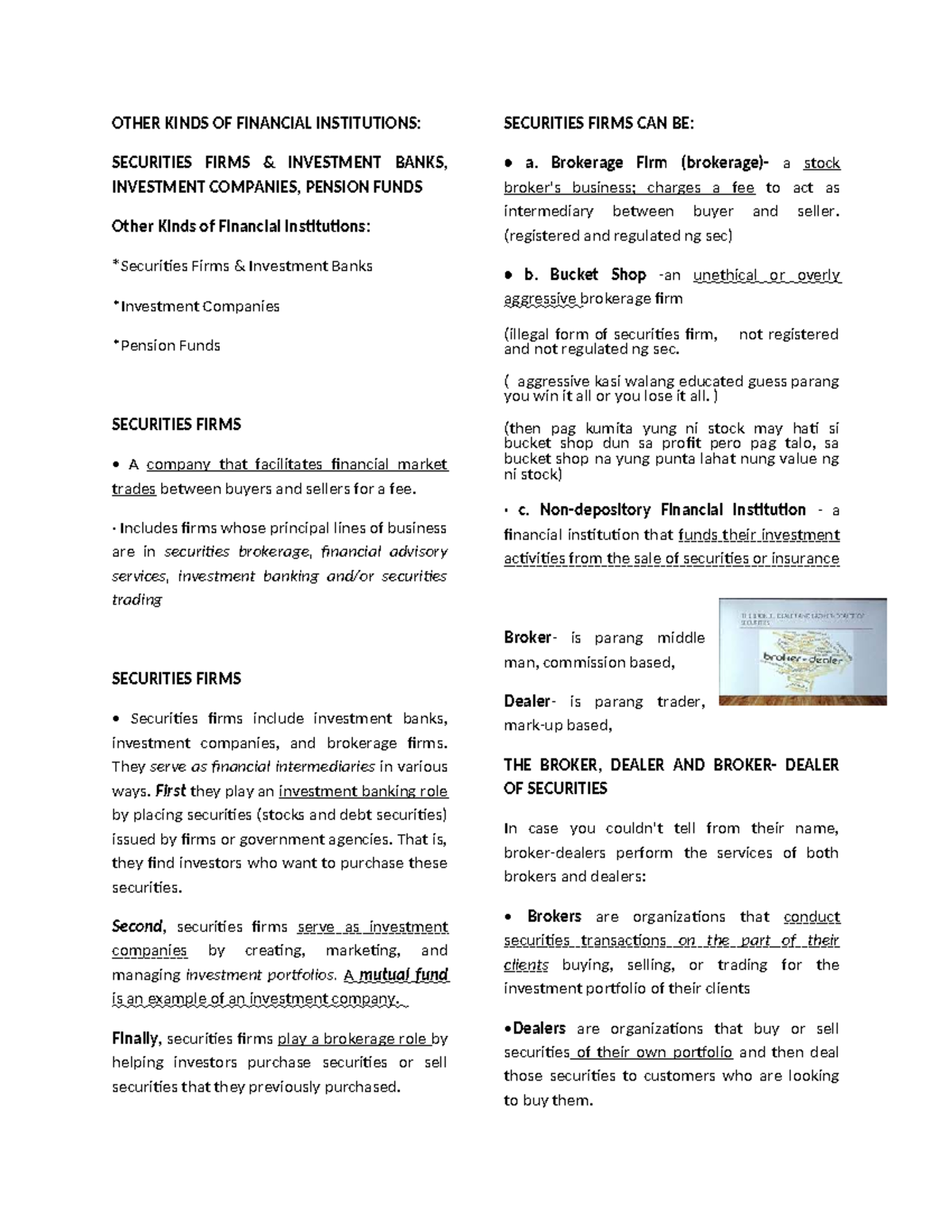Financial Management: Overview of Securities Firms & Investment Banks ...