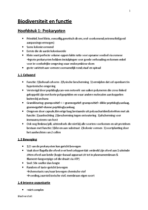 2-Indeling van het dierenrijk - Biodiversiteit en functie Hoofdstuk 2 ...