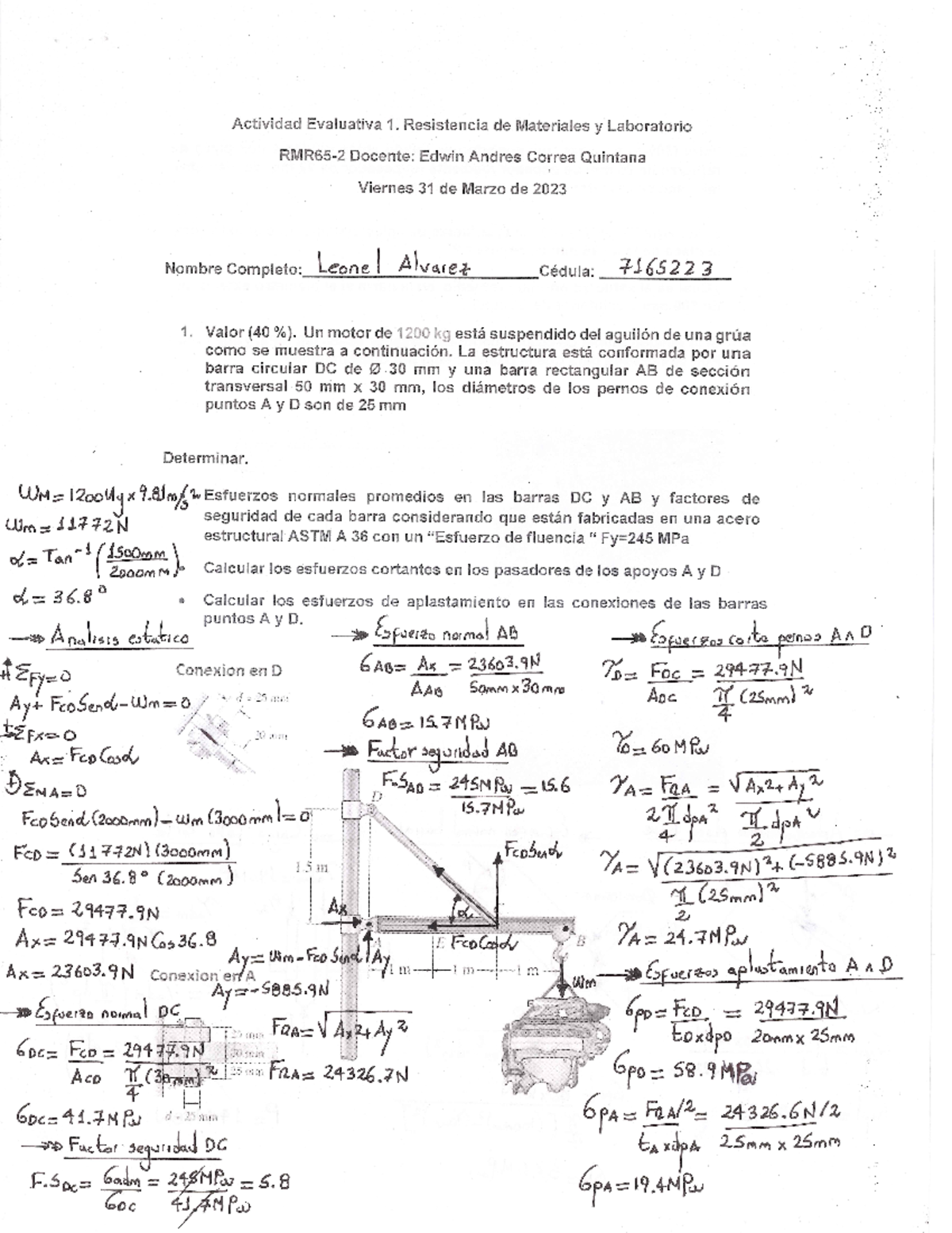 Sln suple 1 - Resistencia de materiales y Lab. - Studocu