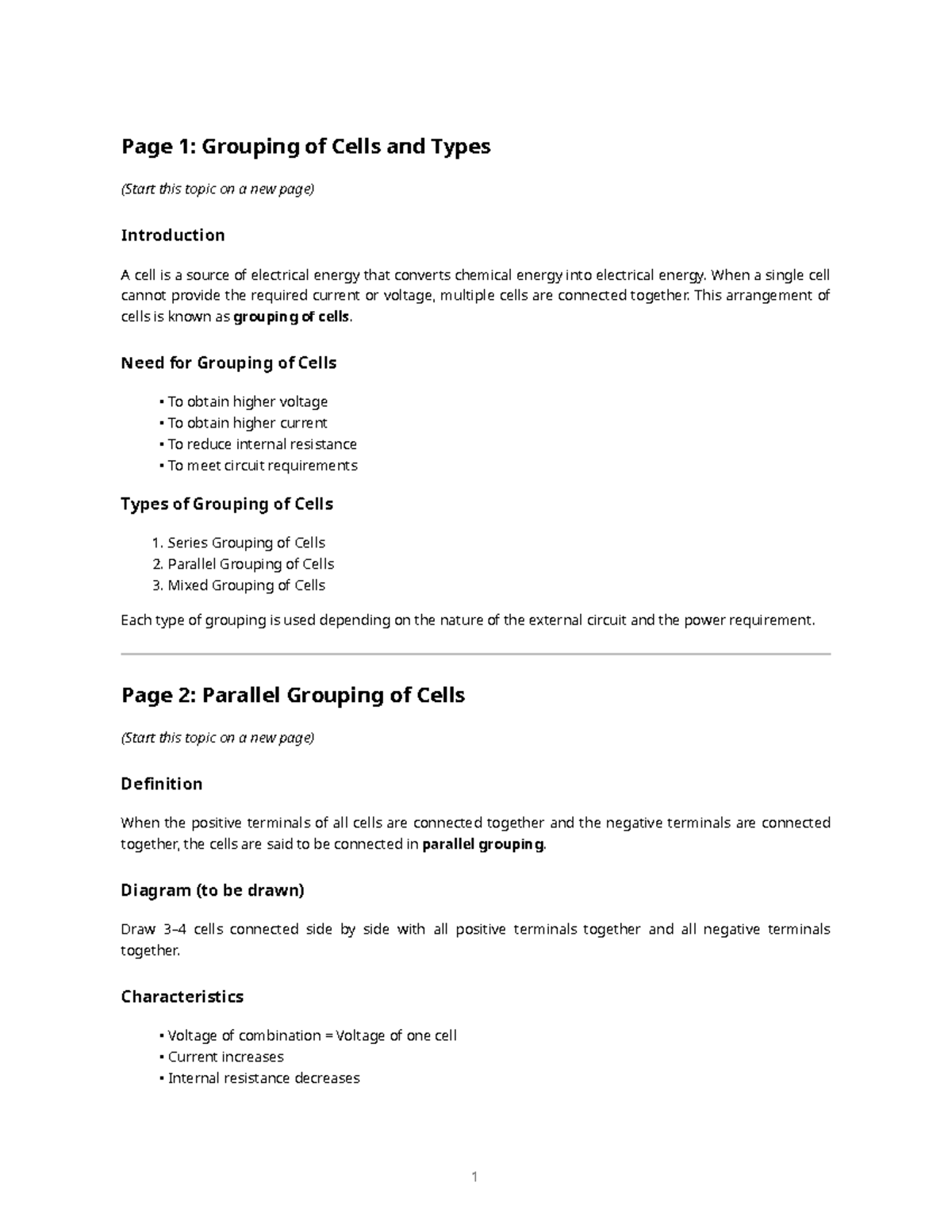 Grouping of Cells: Physics Project Overview and Analysis - Studocu