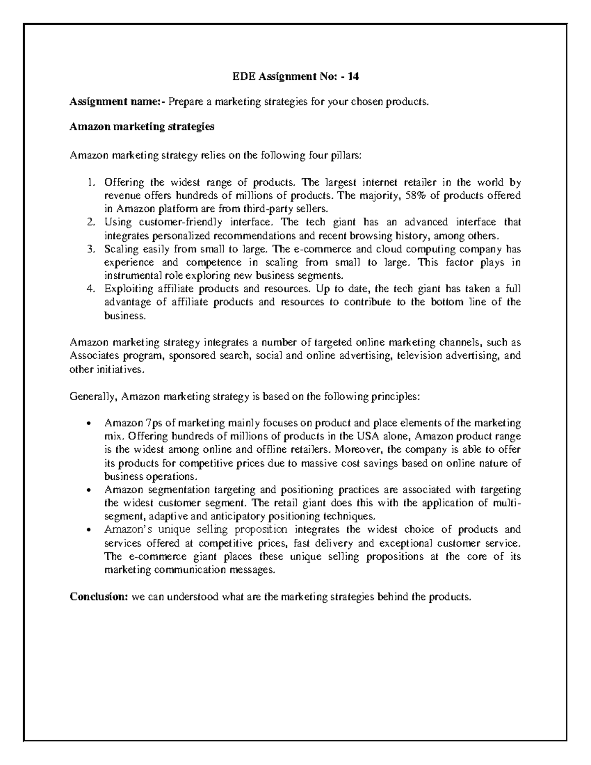 Assignment-14 - EDE Assignment No: - 14 Assignment name:- Prepare a ...