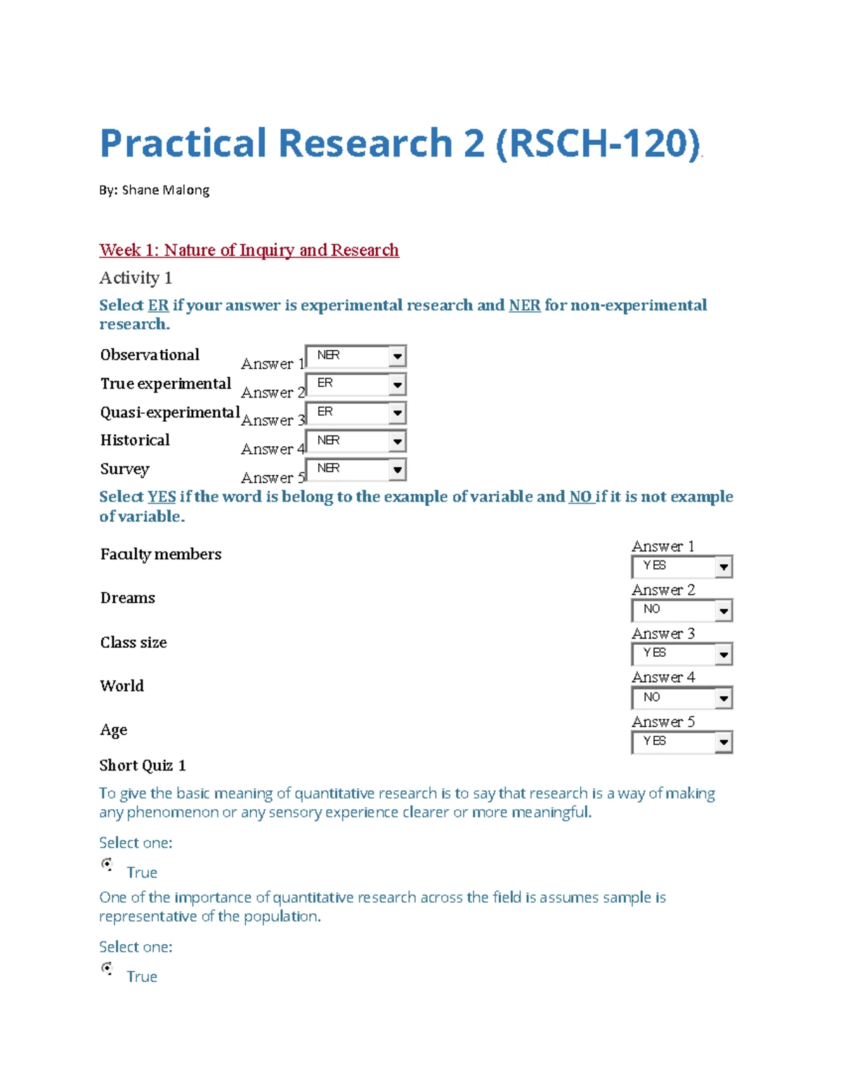 Week 12 - Lesson 15 Statistical Treatment - Thesis Writing Statistical ...