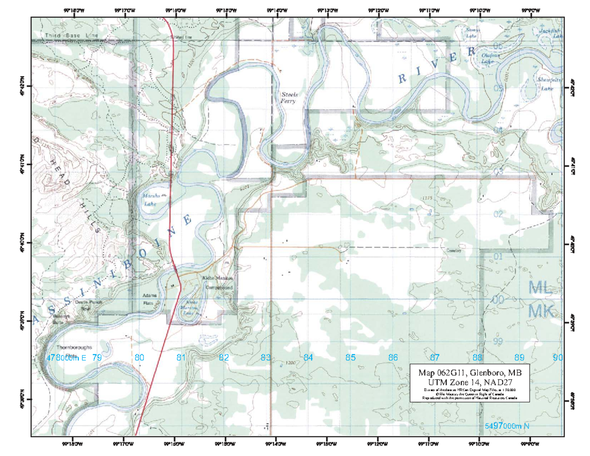 Map062g11 - Glenboro - notes - 224 - Map 062G11, Glenboro, MB UTM Zone ...