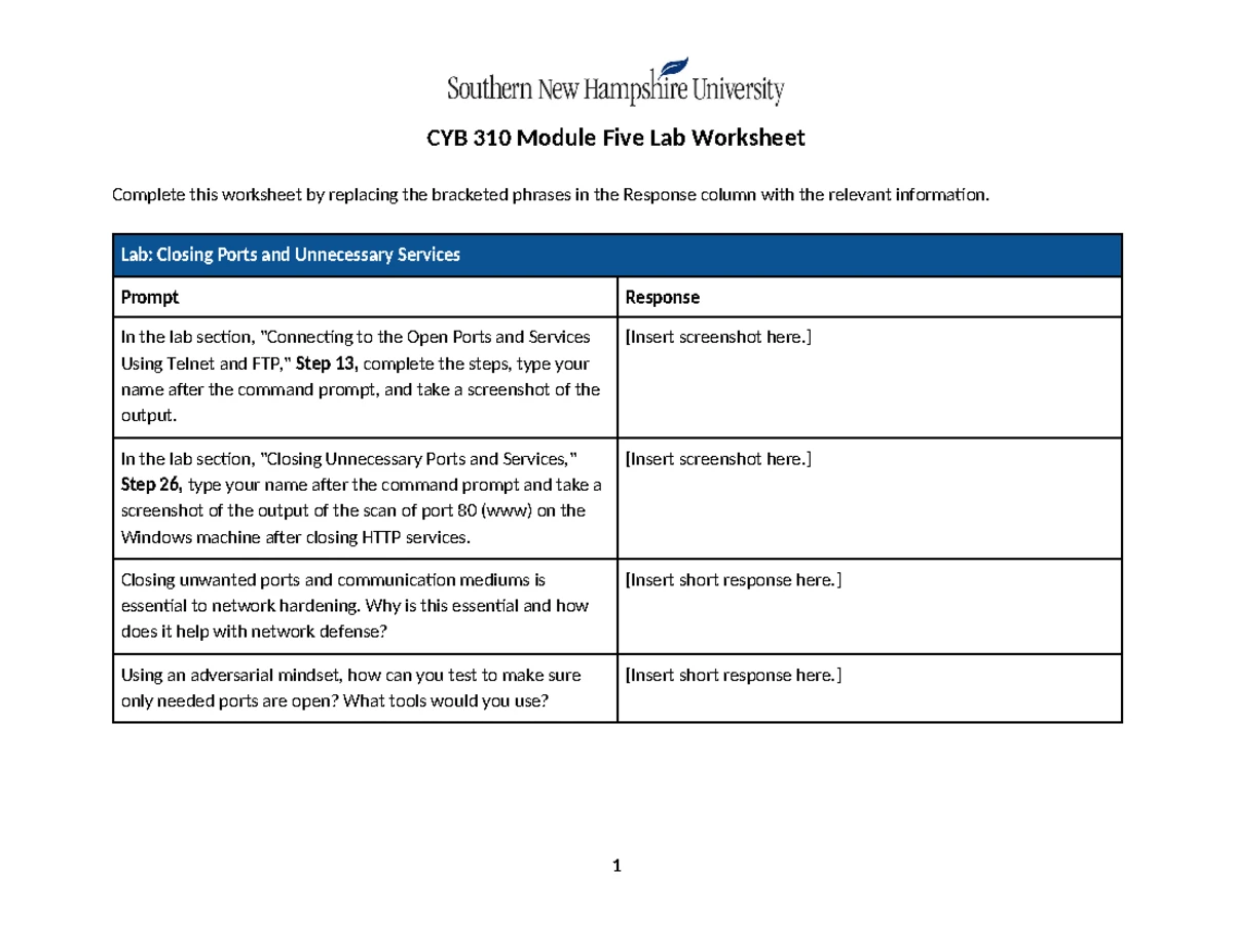 Cybersecurity Playbook Template: Key Concepts & Areas of Focus - Studocu