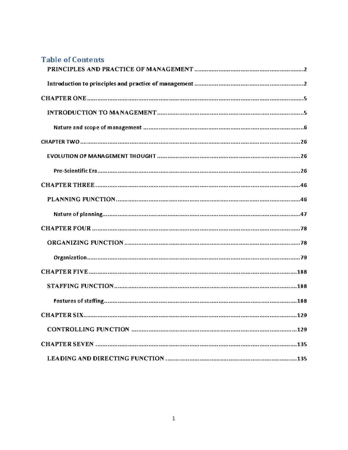 PPM Lecture Notes: Principles and Practice of Management Overview - Studocu