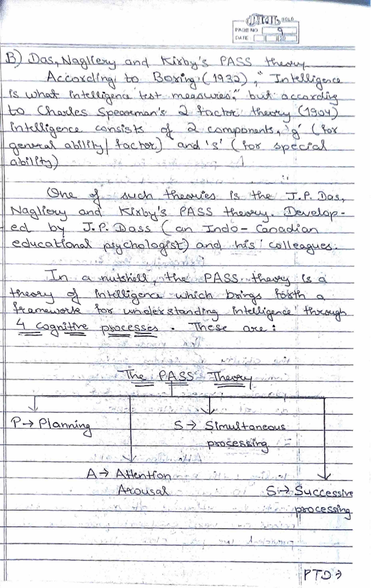 MAPC Assignment: Understanding the PASS Theory of Intelligence - Studocu
