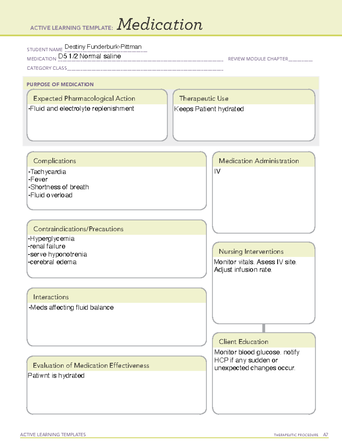 Active Learning Template medication-5 - ACTIVE LEARNING TEMPLATES ...