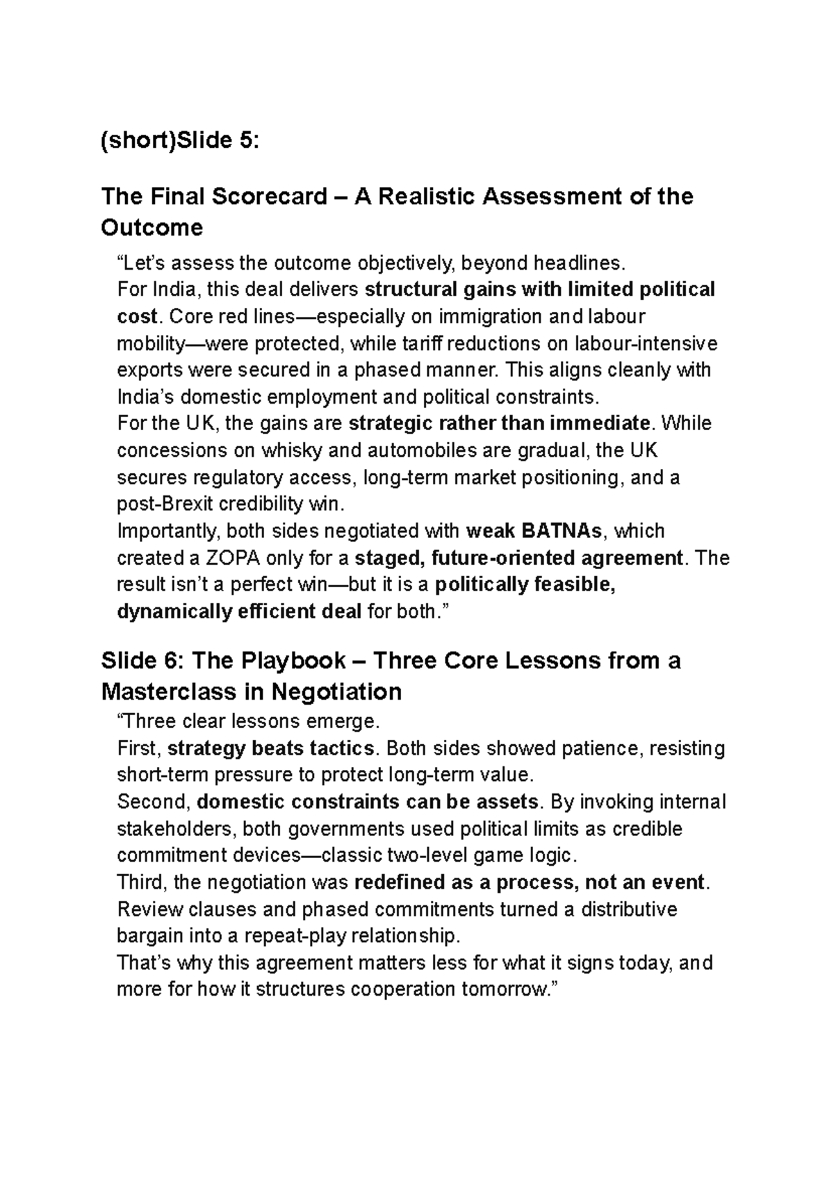NSM speaker notes - (short)Slide 5: The Final Scorecard – A Realistic ...