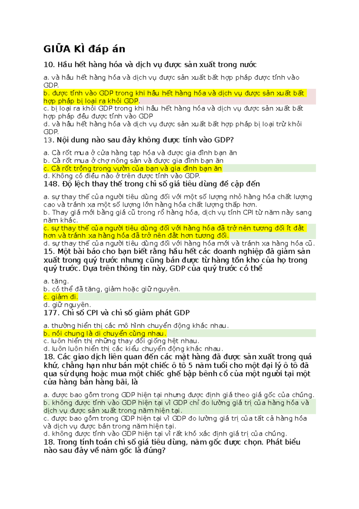 Gk ktvm - ... - GIỮA KÌ đáp án 10. Hầu hết hàng hóa và dịch vụ được sản ...
