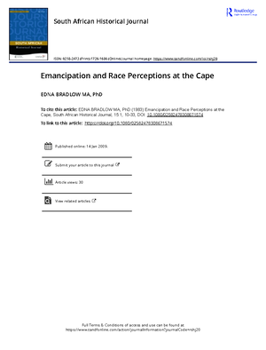 Comprehensive Guide to South African Segregation & Apartheid Laws (HIST ...