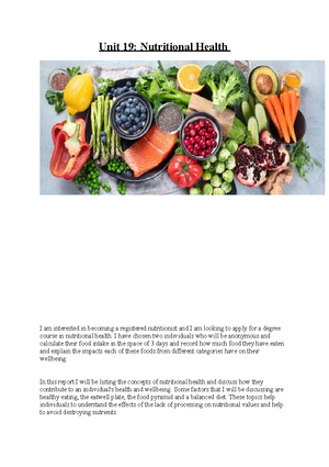 unit 8 health and social care - Unit 8: Promoting Public Health What ...