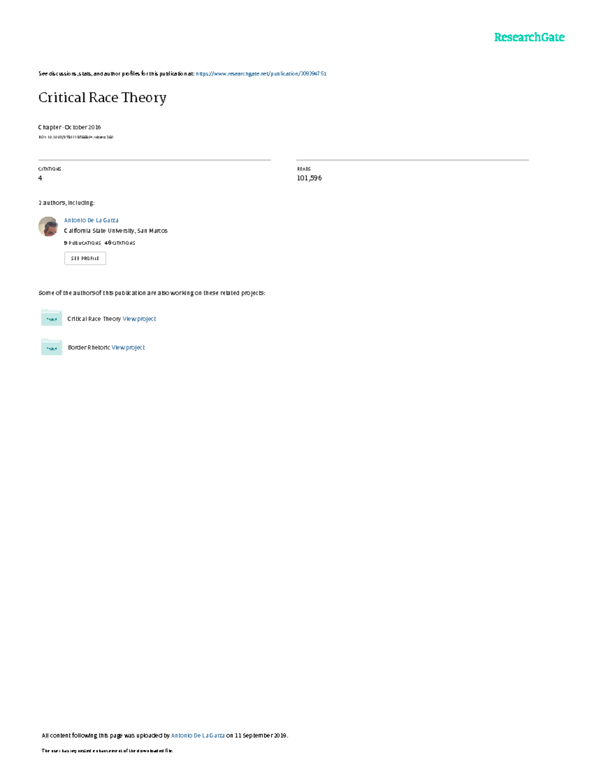 Critical Race Theory: Key Concepts and Methodologies in CRT Studies ...