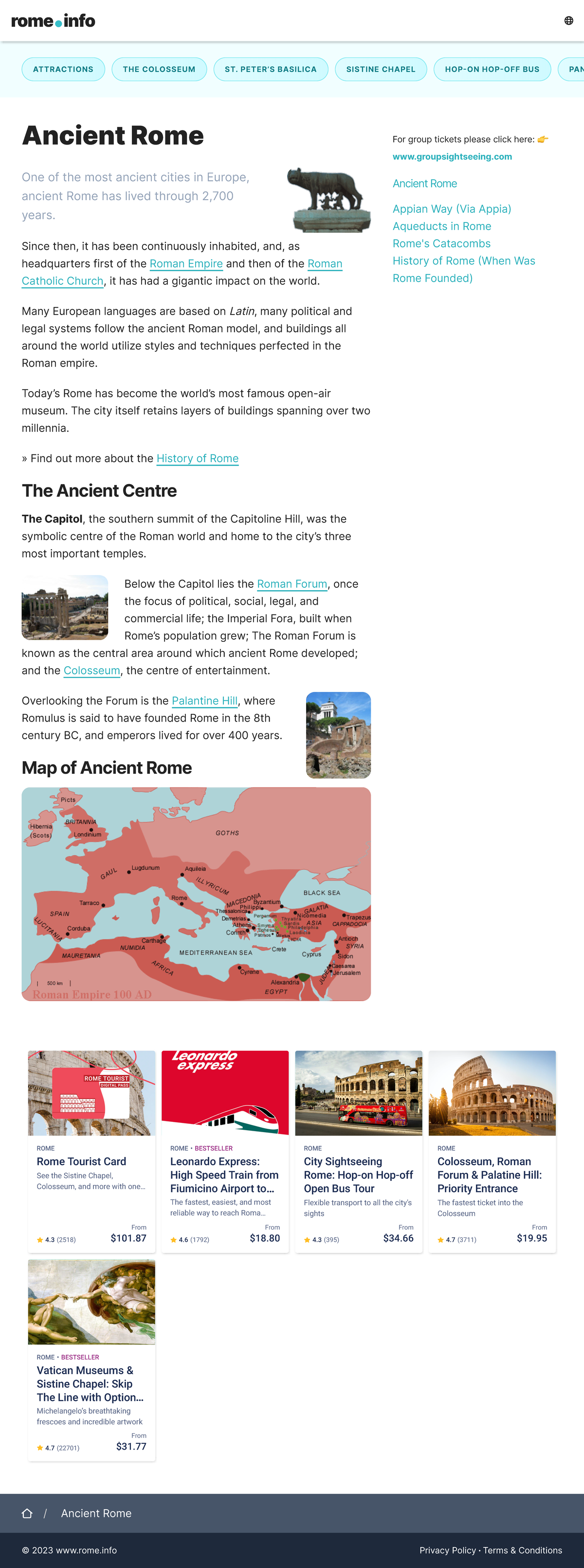 Ancient Rome From the Roman Empire To Today - Ancient Rome One of the ...