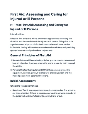 First Aid for Sudden Illness: Essential Insights from CPR/AED Manual ...