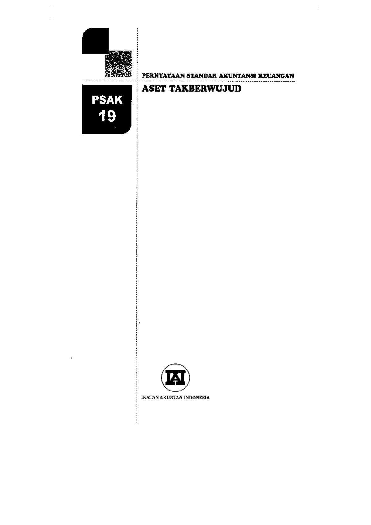 PSAK 19 (Revisi 2014) - Penyesuaian Aset Tak Berwujud dan Perbedaannya ...