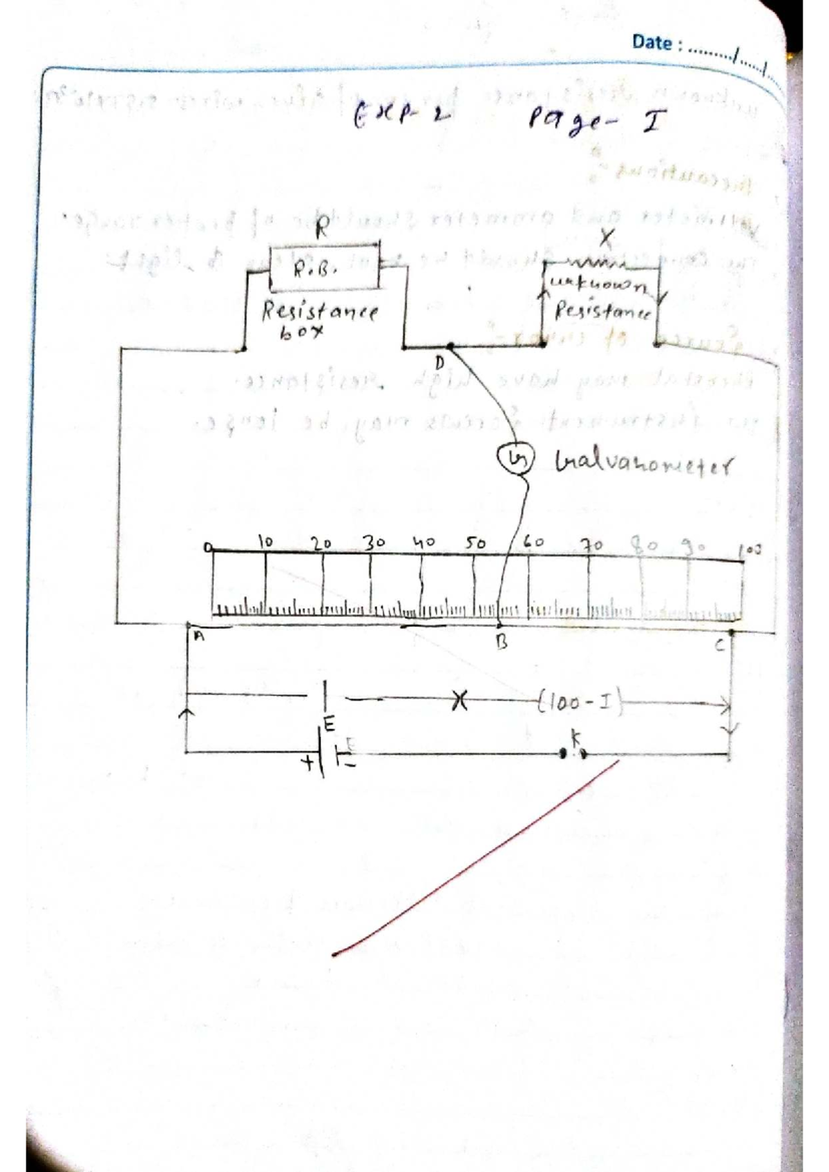Experiment on Resistance Measurement Using a Meter Bridge (BIO 101 ...