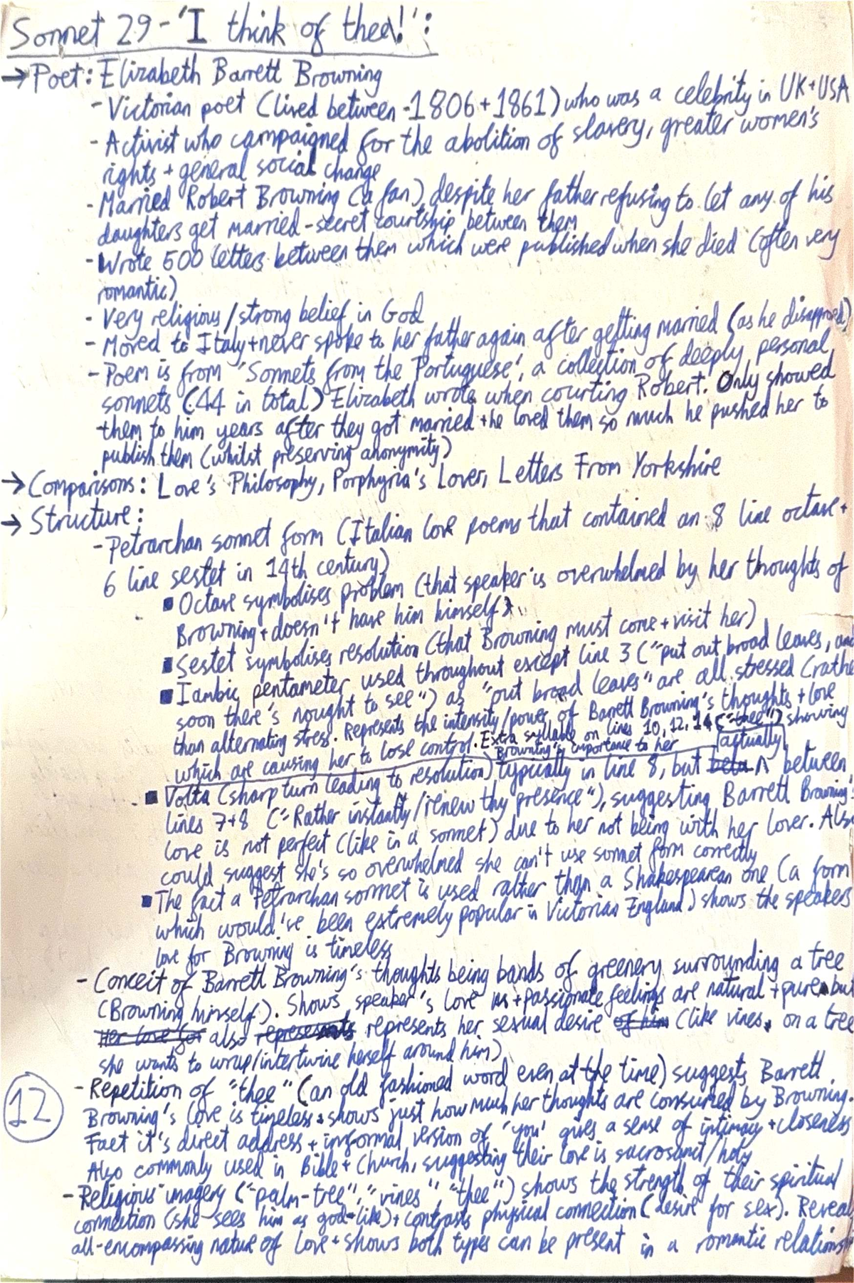 Poetry Notes Part 2: Analyzing Elizabeth Barrett Browning and Robert ...