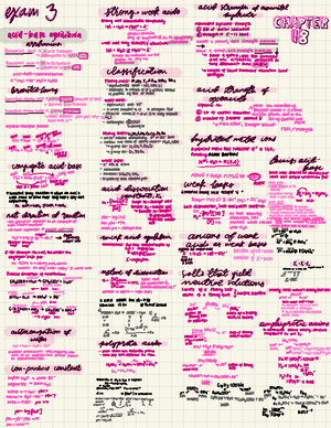 Chem 2 Exam 2 Study Guide - Chapter 17 We can assume that x can be neglected if: Kc is ...