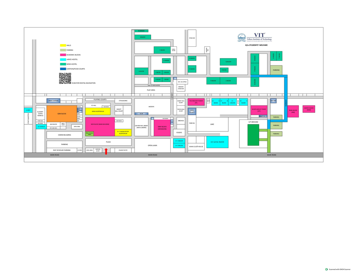 VIT Map Overview: Navigation Guide for Vellore Institute of Technology ...