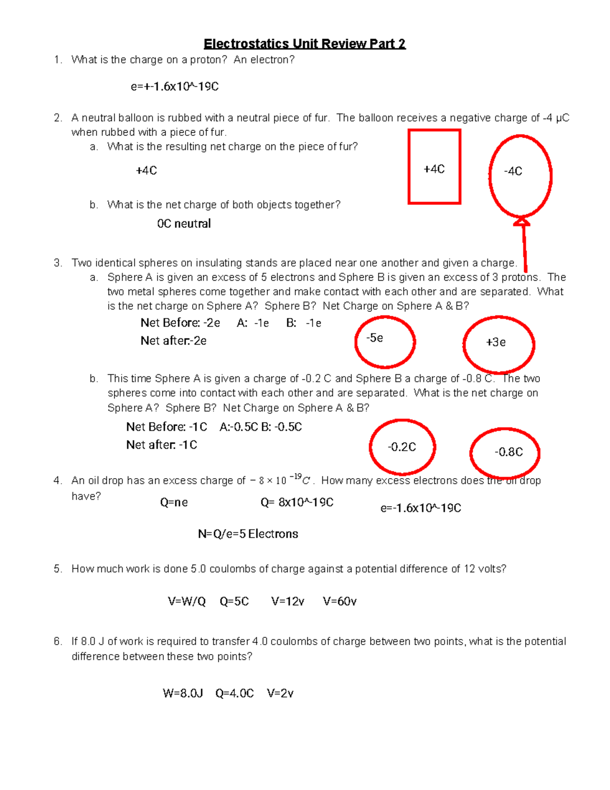 Kami Export - Electrostatics Unit Review 2 - Electrostatics Unit Review ...