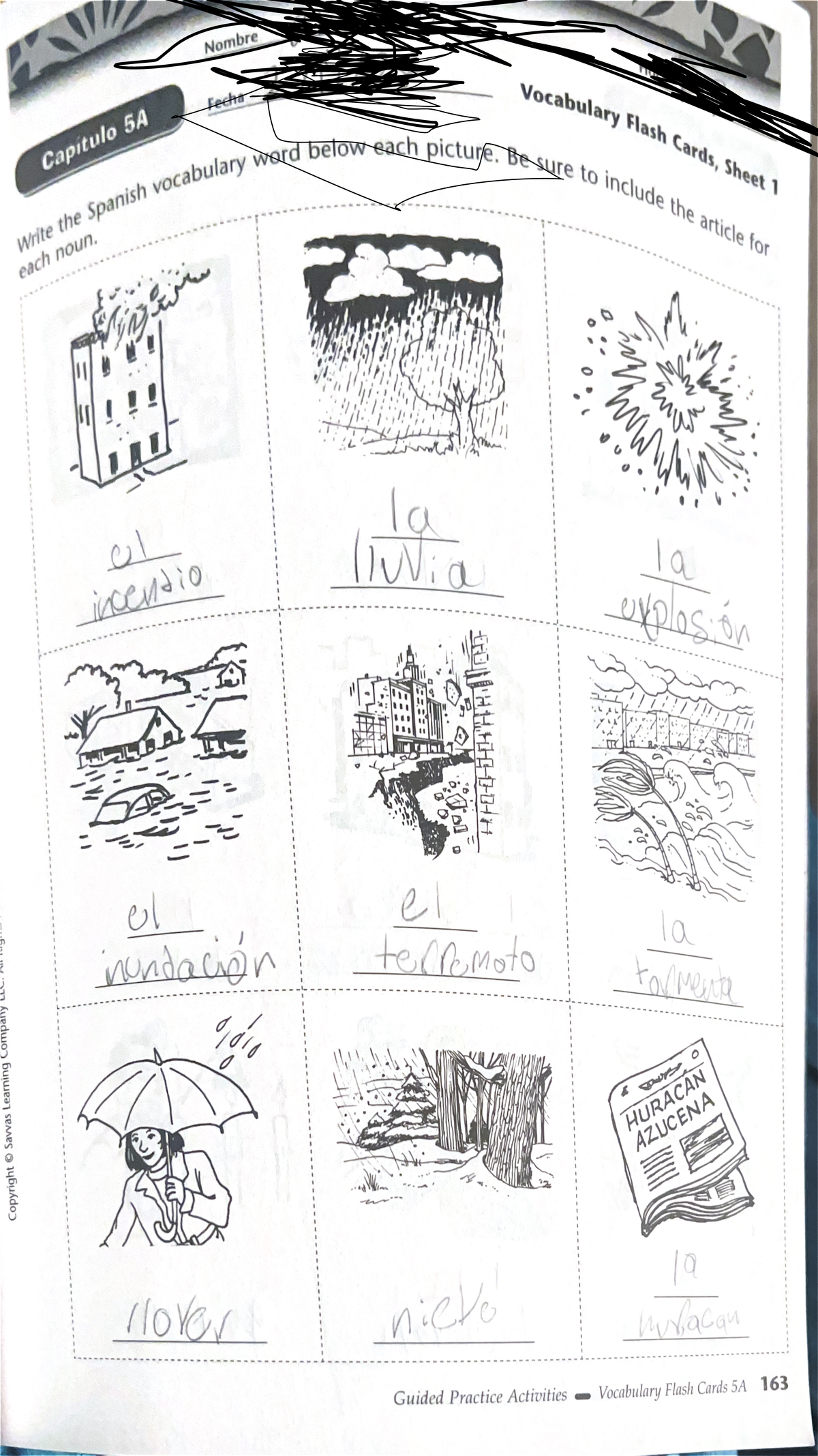 SWB Vocabulary Flash Cards 5A Guided Practice Activities - Studocu