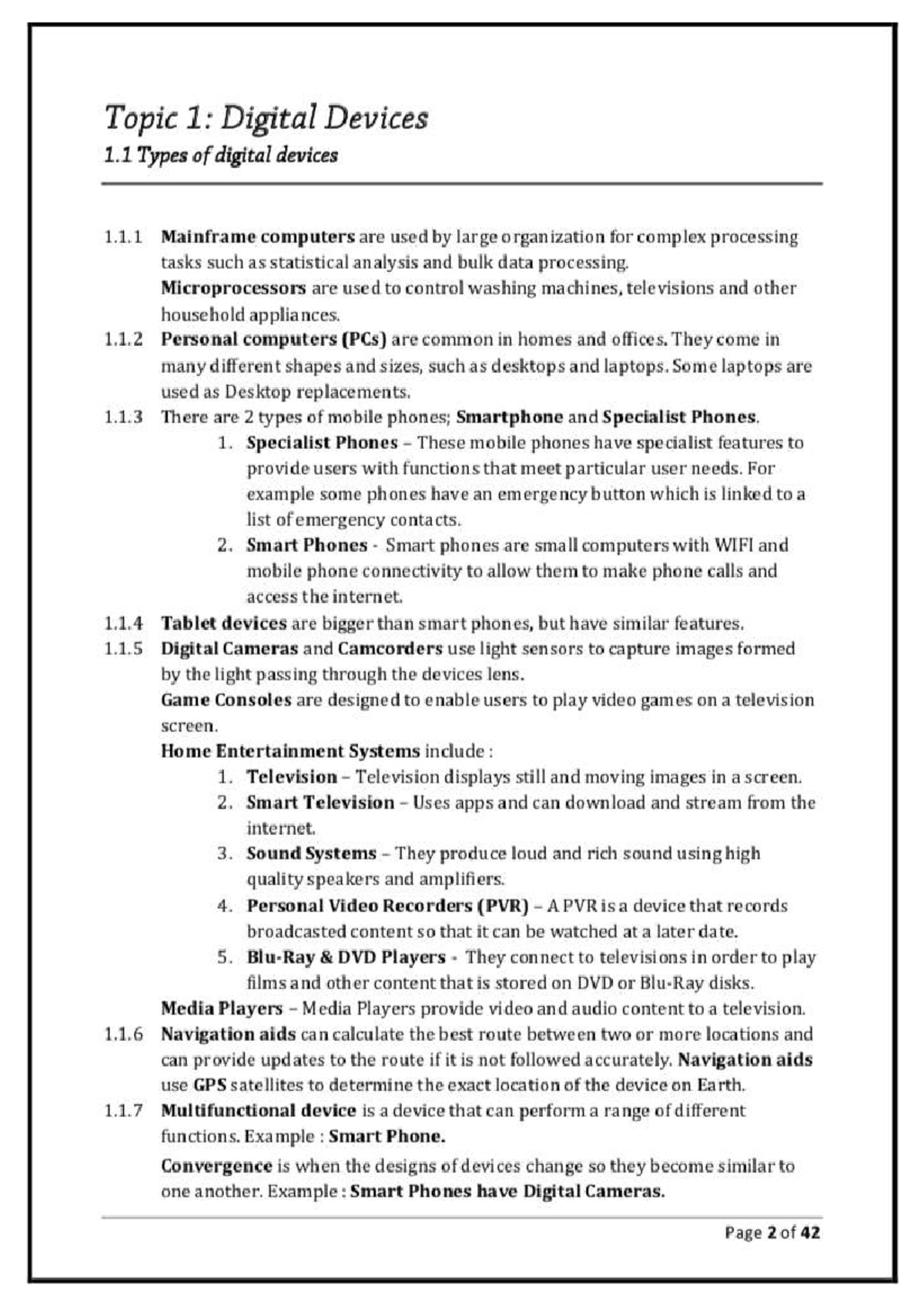 ICT Notes Compressed - Study Guide for ICT Course - Studocu