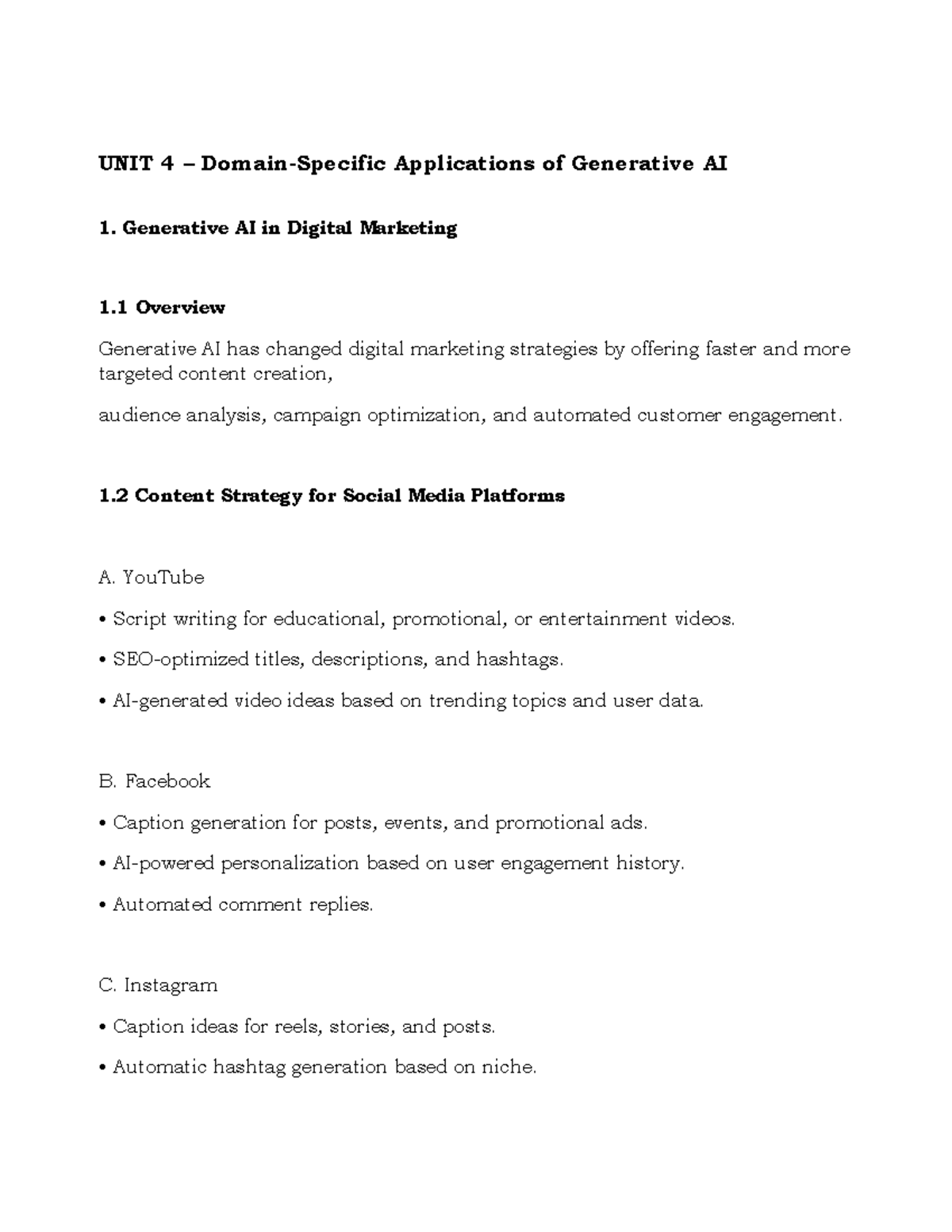 UNIT 4-4: Principles of Generative AI in Digital Marketing & Beyond ...