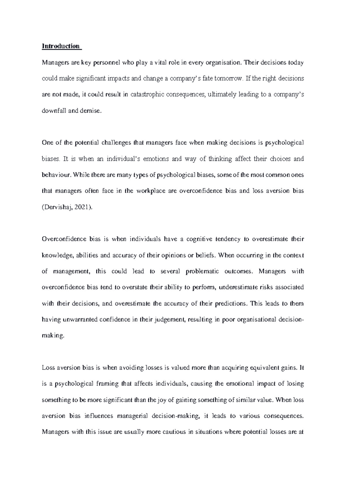 Pom evidence report - Introduction Managers are key personnel who play ...