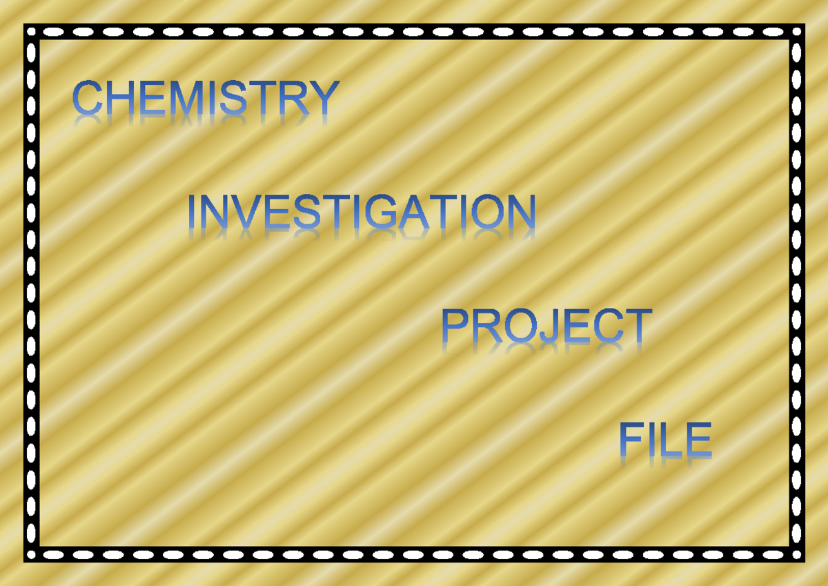 Investigatory Project on Fermentation - Class XII A - Studocu