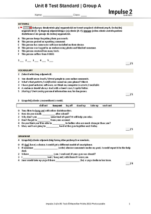 Focus 2 Second Edition Kompendium Maturalne Klucz Odpowiedzi v02 ...