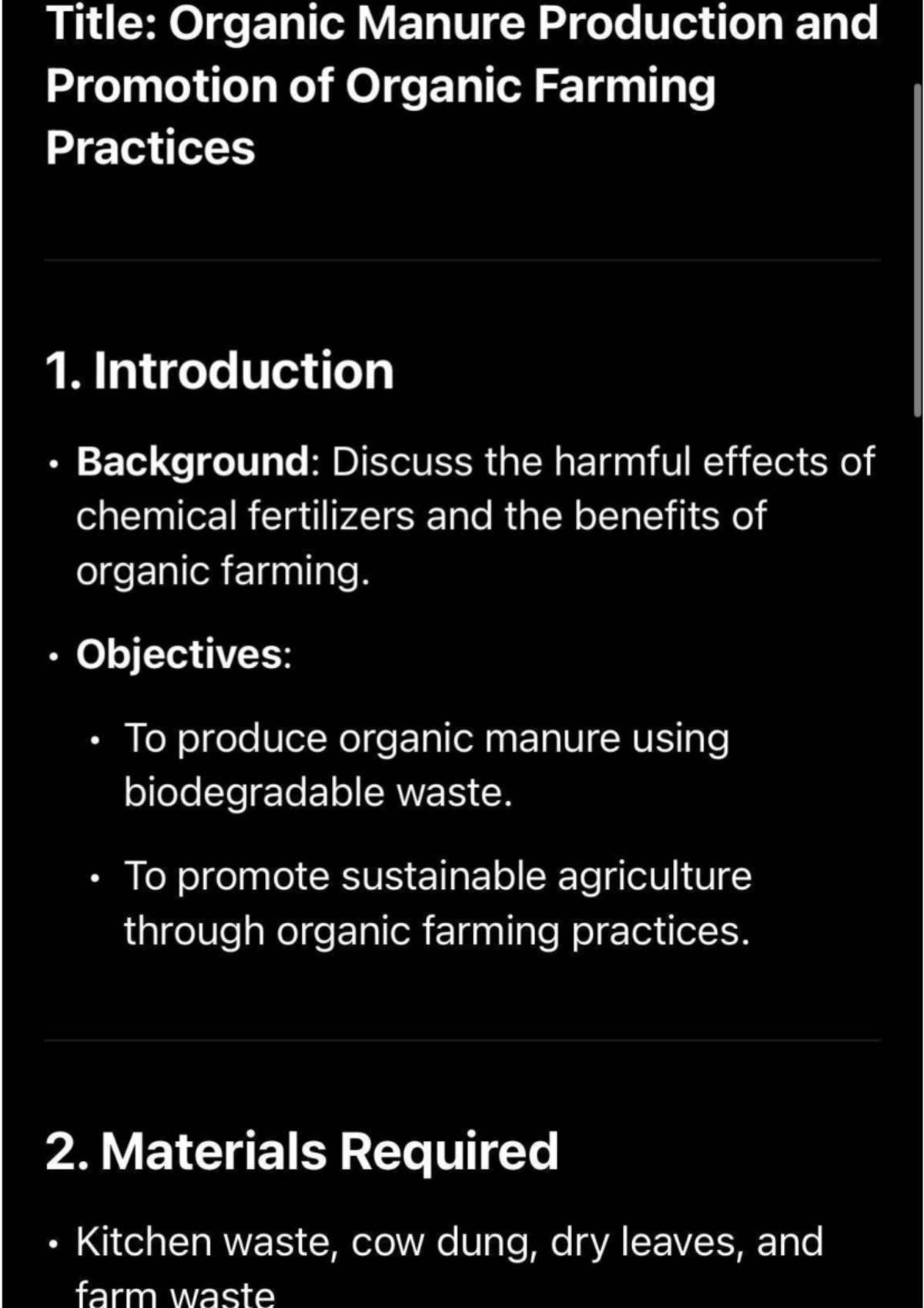 Organic Manure Production & Organic Farming Practices (AGRI 101) - Studocu