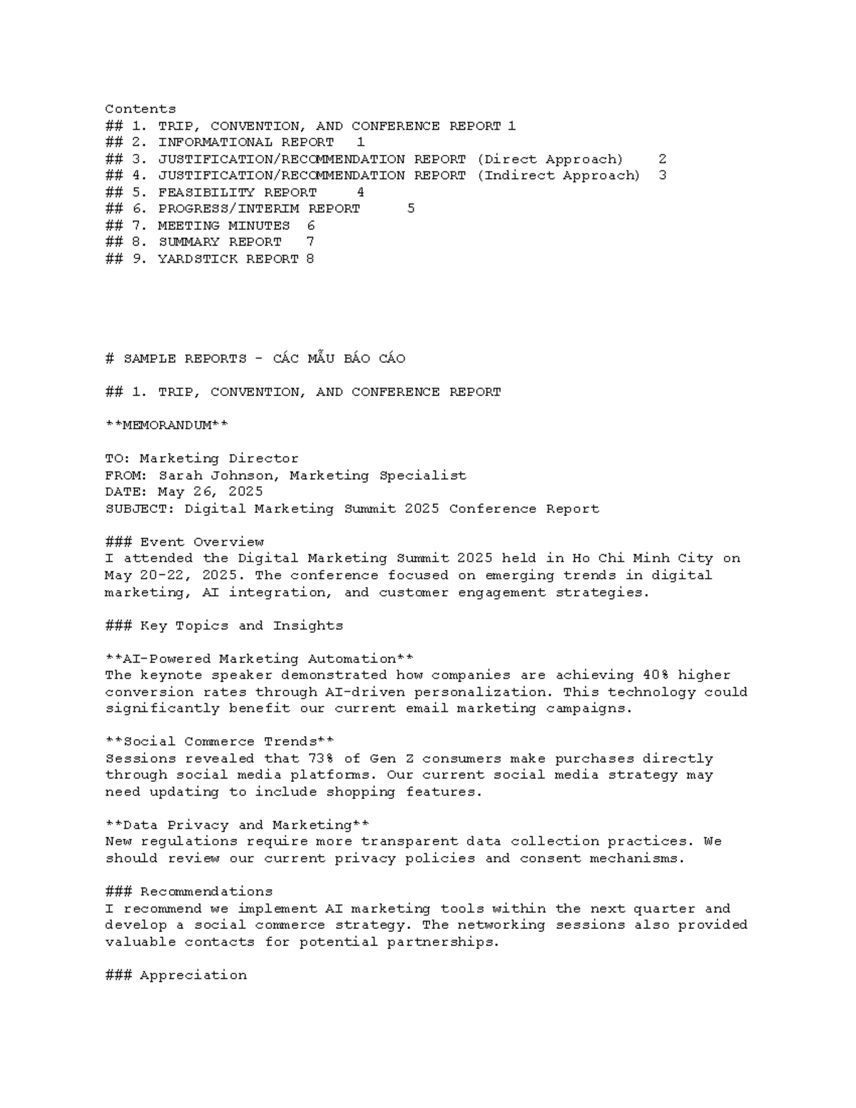Comprehensive Report Samples for Marketing & IT Strategies (2025) - Studocu