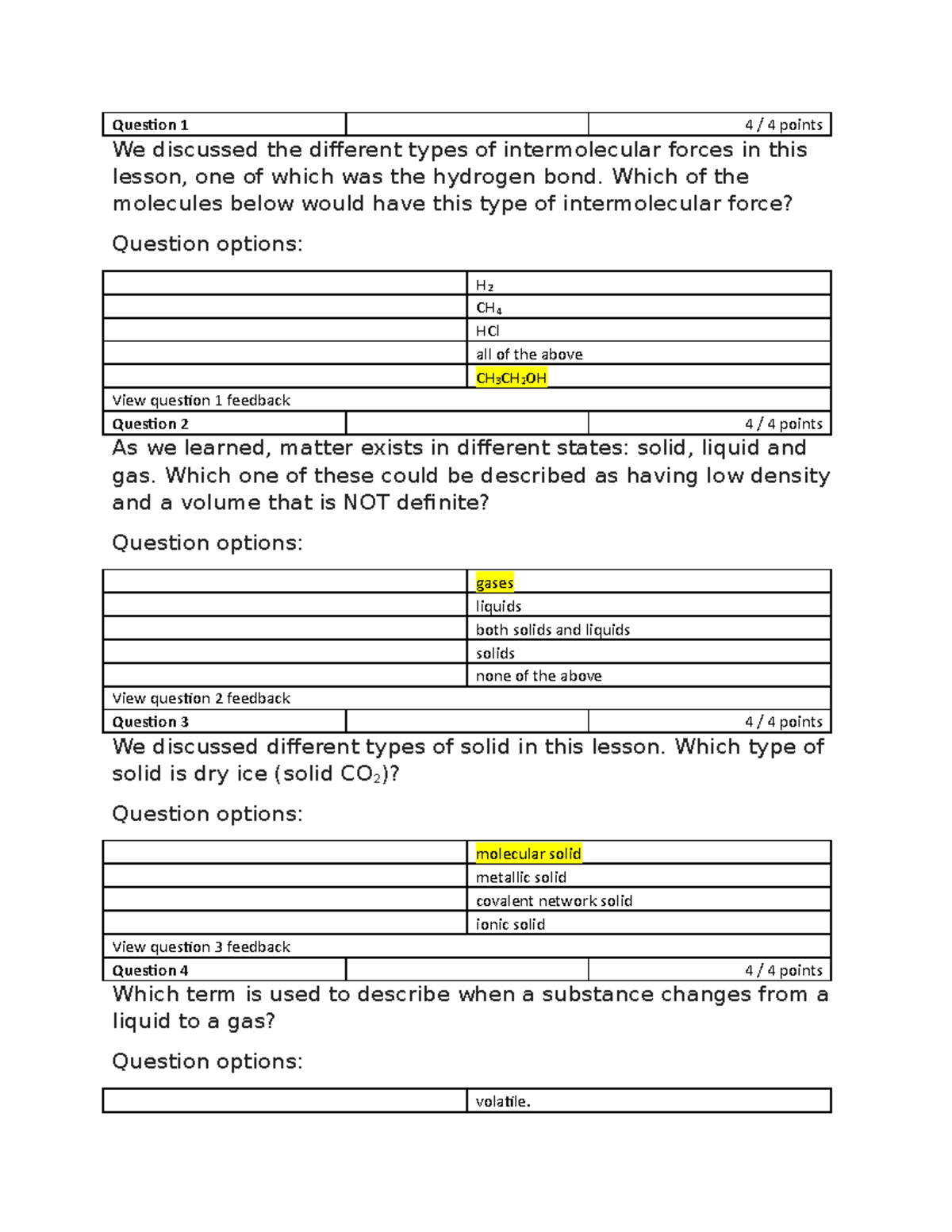 Chem 133 Lesson 6: Intermolecular Forces and Phase Changes - Studocu