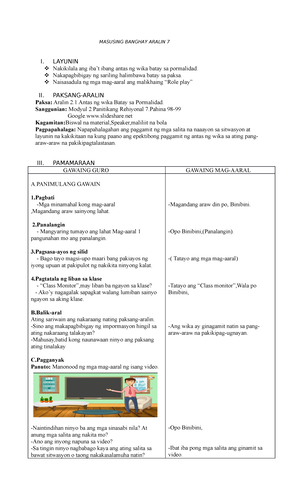 Module 1 ESP Q4 - Module 1 Isyung Kaugnay sa Kawalan ng Paggalang sa Dignidad at Sekswalidad Mga ...