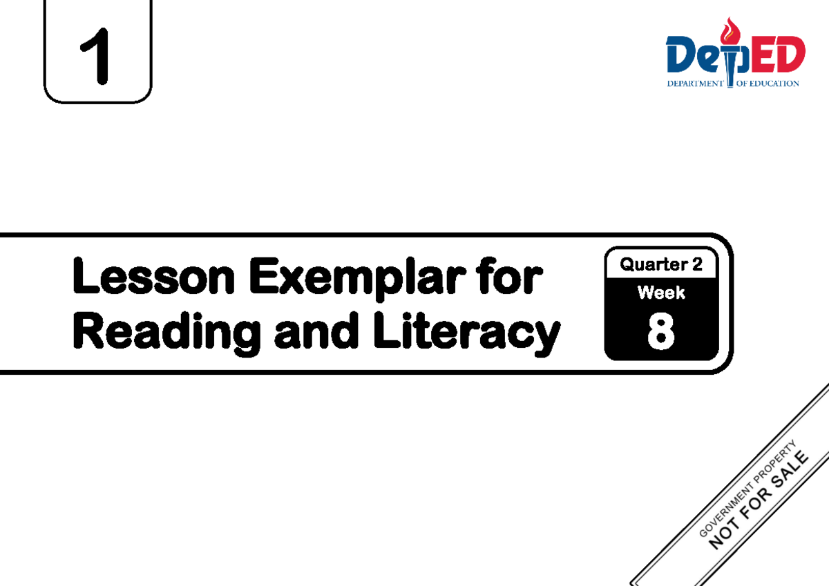 LE Reading& Literacy 1 Q2 W8 - Week Quarter 2 Lesson Exemplar for ...