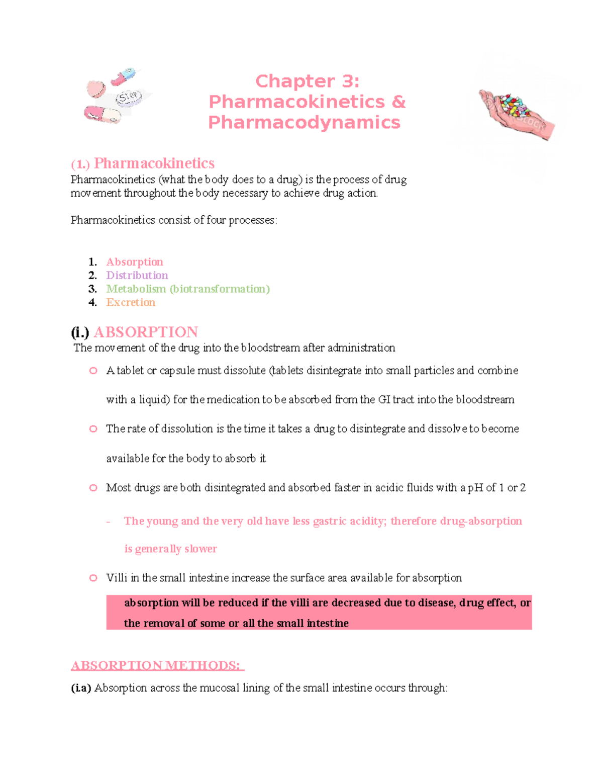 Pharmacology Chapter 3 Pharmacokinetics - Chapter 3: Pharmacokinetics ...