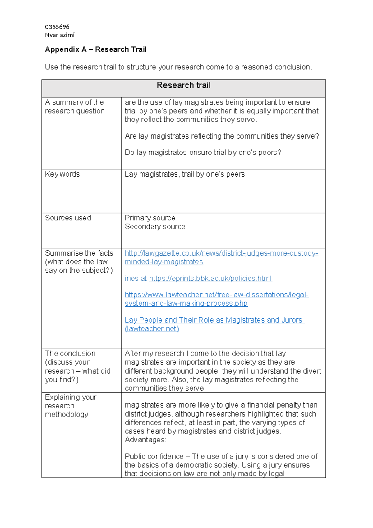 Rearch trail - notes - 0355696 Nvar azimi Appendix A – Research Trail ...