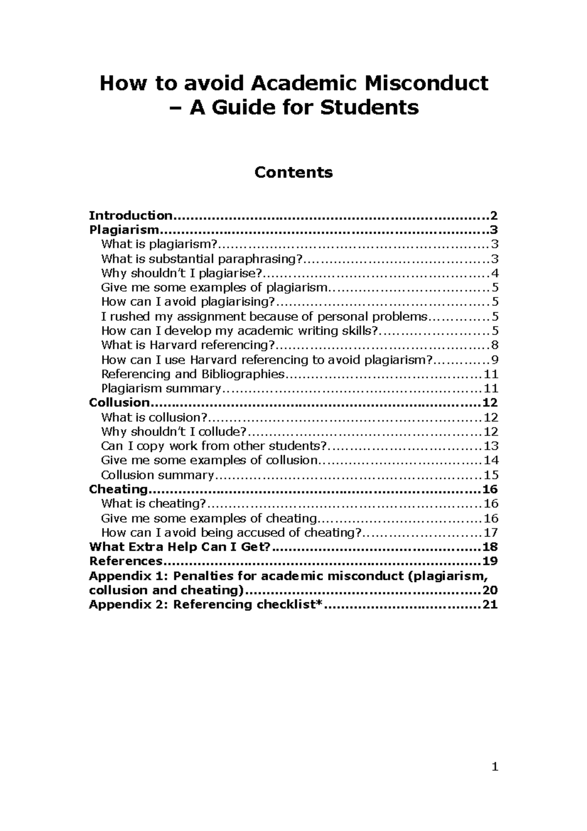 Guide to Avoiding Academic Misconduct: Plagiarism and More - Studocu