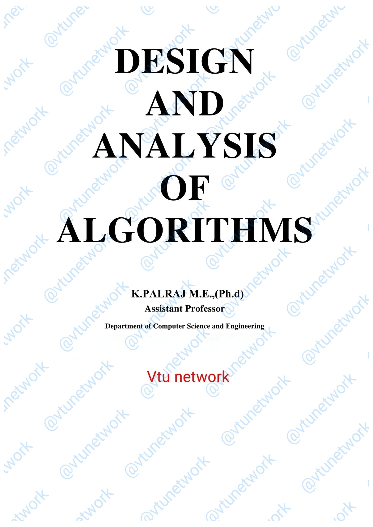 CS6402 Design and Analysis of Algorithms - Unit 1 Overview - Studocu